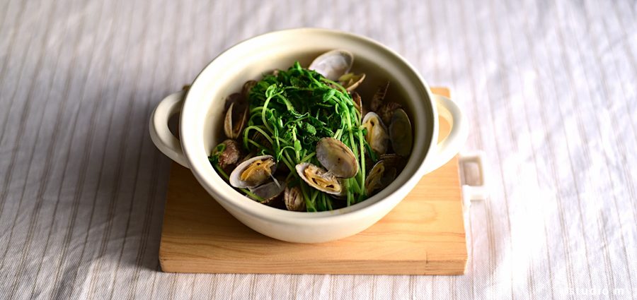 【STUDIO M'料理教室】9分鐘上菜：蛤蜊豆苗清酒蒸 - 小器通信